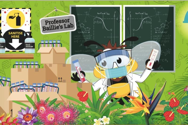 I was transformed into a cartoon scientist honey bee! | The Microbiologist